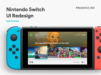 Nintendo Switch Home Redesign by Rafly Nurfallah on Dribbble