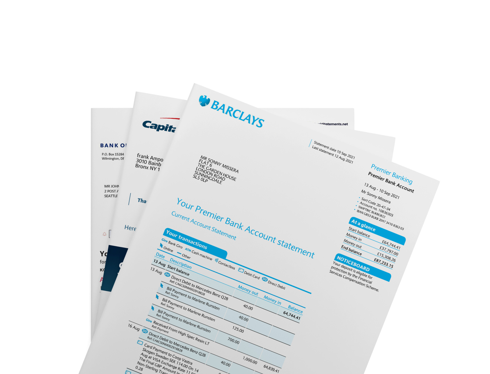 Bank Statement by Document Store on Dribbble