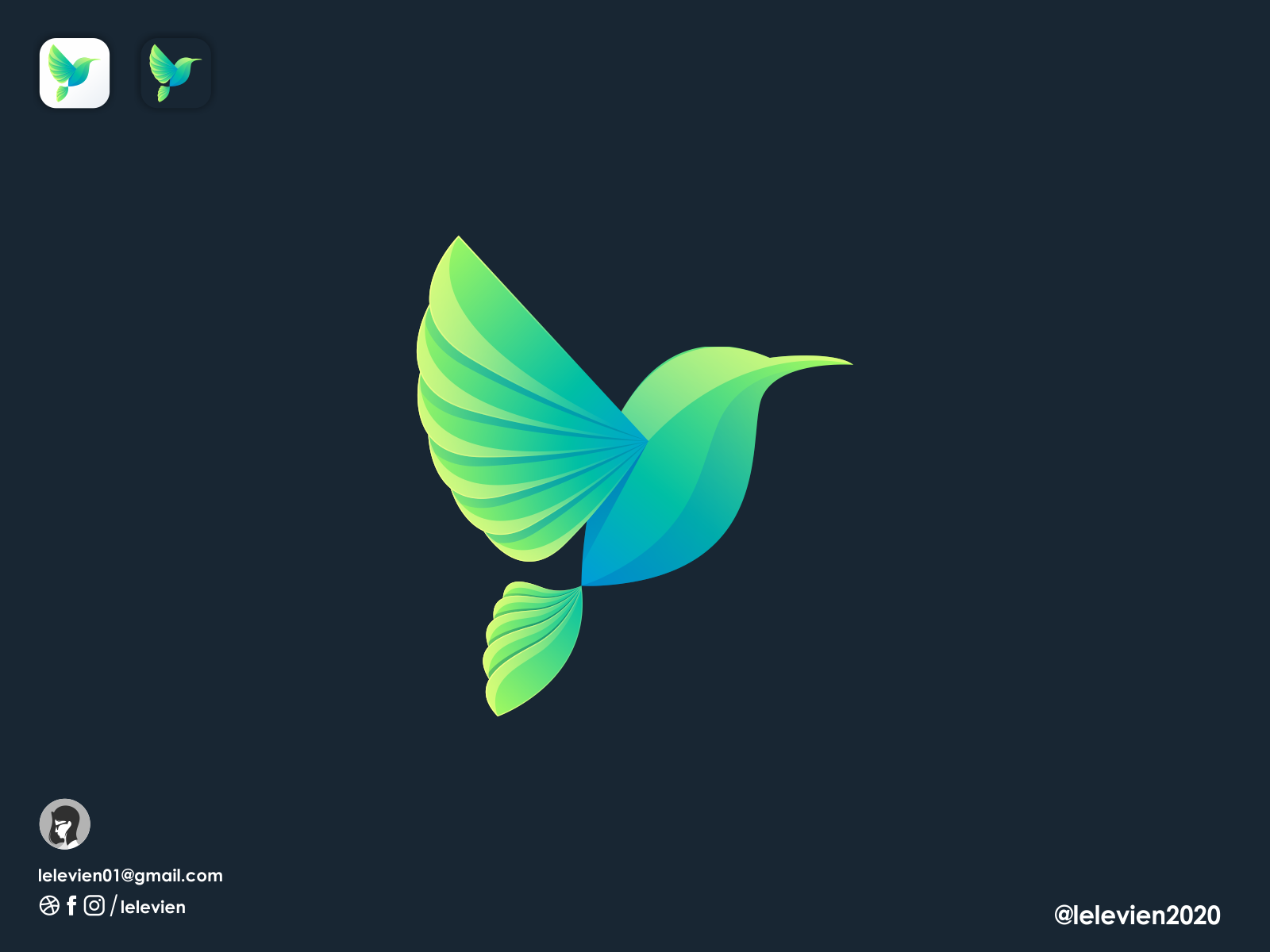 bird logo by Lelevien on Dribbble