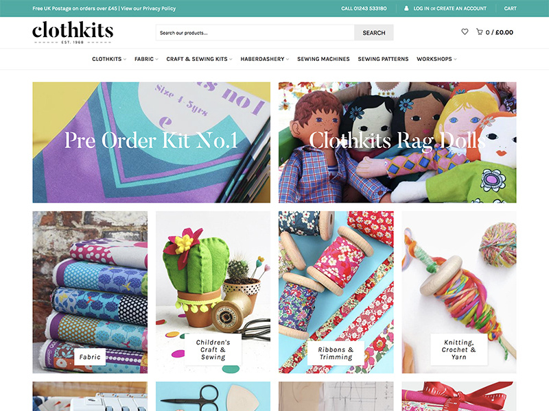 Clothkits Website by Aaron Buckley on Dribbble