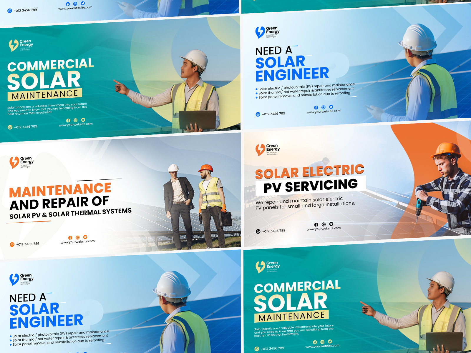 Solar Energy Web Banner Design by MD. Abu Jafar on Dribbble