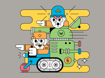 The Army Surplus Special – Wacky Races by Ben Boothman - Dribbble