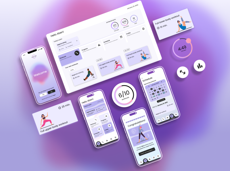 Flexion Fitness App and Website by Andy Hyatt on Dribbble