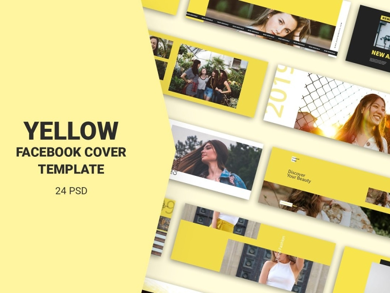 Dribbble - Yellow Facebook Cover Templates.jpg by Azzahro.std