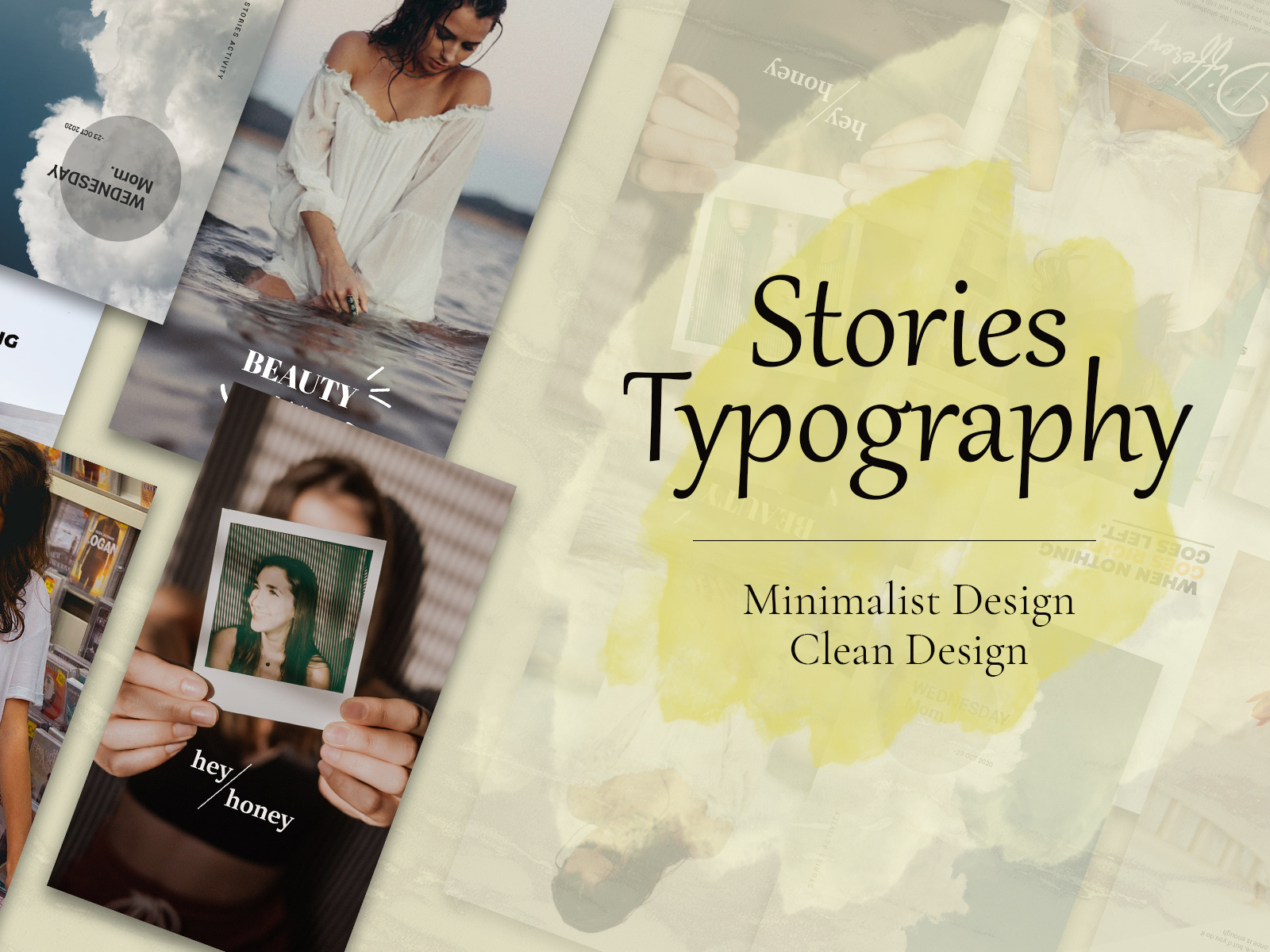 100 Psd Stories Typography Templates by Azzahro.std on Dribbble
