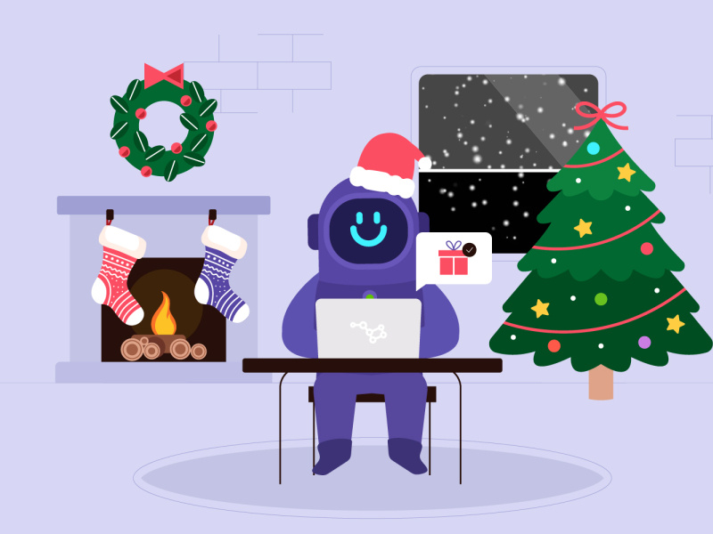 Christmas illustration | Cozy fireplace | Christmas tree | Snow by Justina on Dribbble