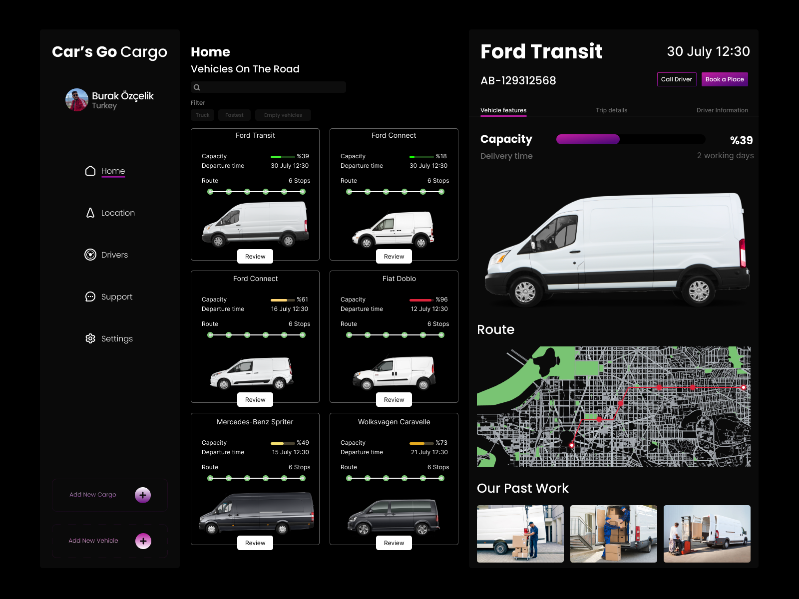 Cargo Web Page UI-UX by Burak Özçelik on Dribbble