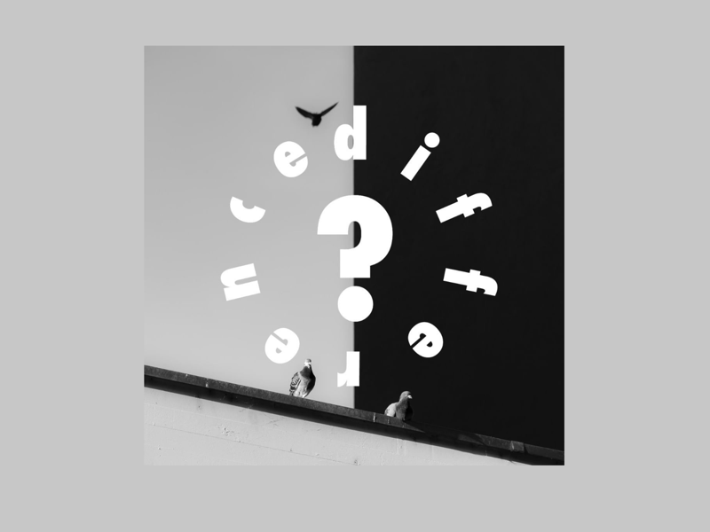 Difference? Cover Art by Bridger Tower on Dribbble