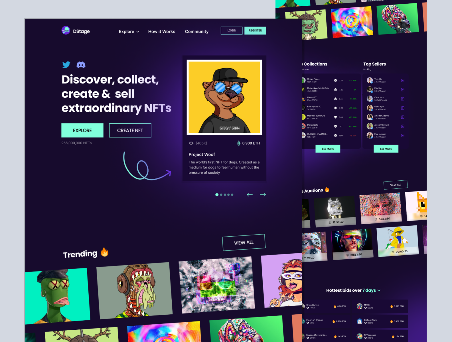 NFT Marketplace by Rewa Design on Dribbble