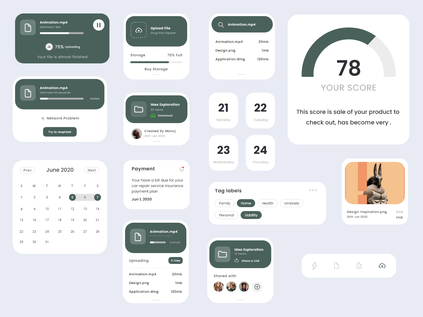 UI-Cards by Md alamin on Dribbble
