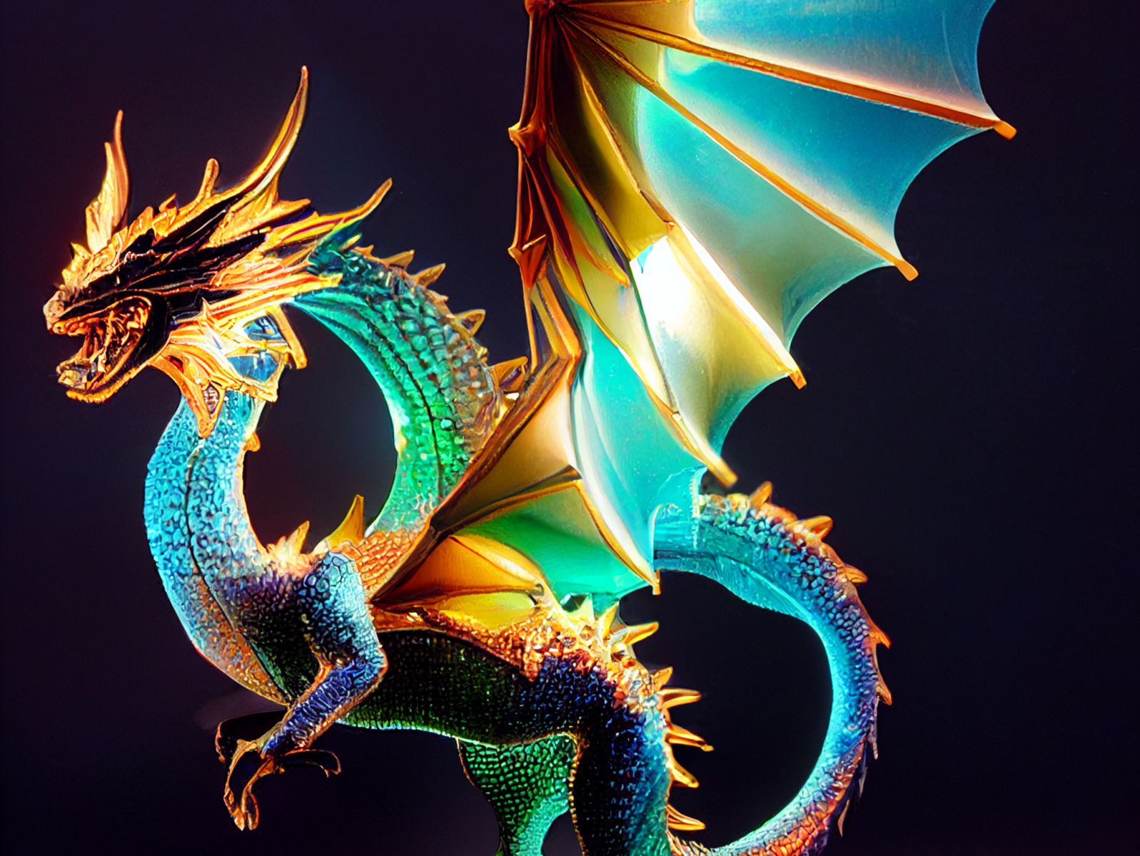Radiant Crystal Dragon by MidNinja on Dribbble
