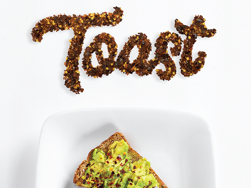Toast Food Typography by Tim Womble on Dribbble