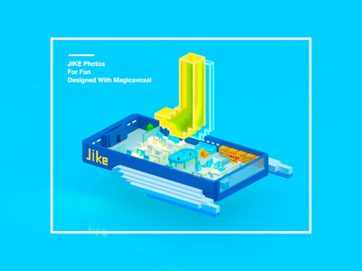 Jike Airship - Blue by Daniel Baley on Dribbble