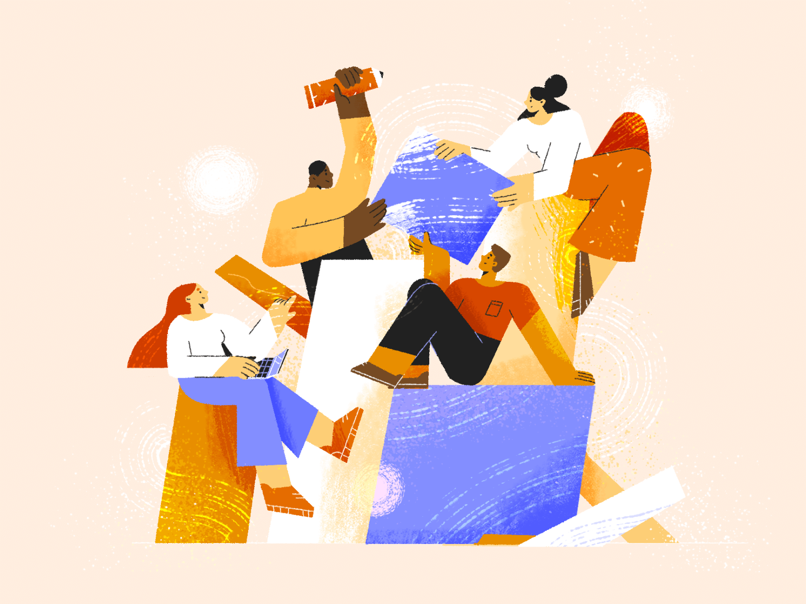 Remote Teamwork Management by Julia Hanke for Fireart Studio on Dribbble