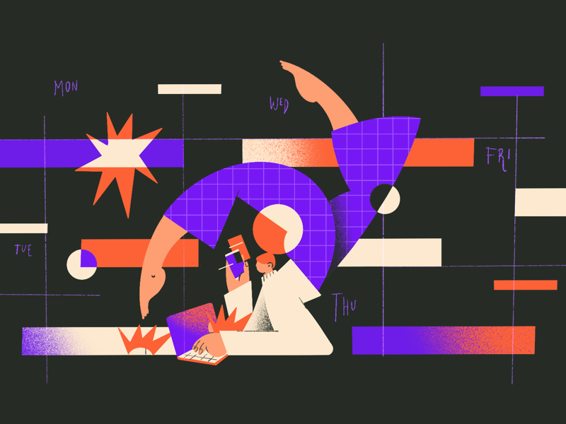 Employee scheduling techniques by Julia Hanke on Dribbble