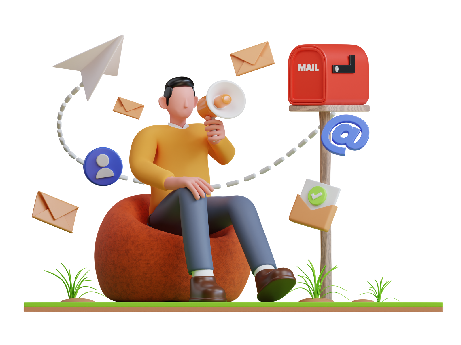 Mail Campaign 3D Illustration by Dero for Uneric Studio on Dribbble