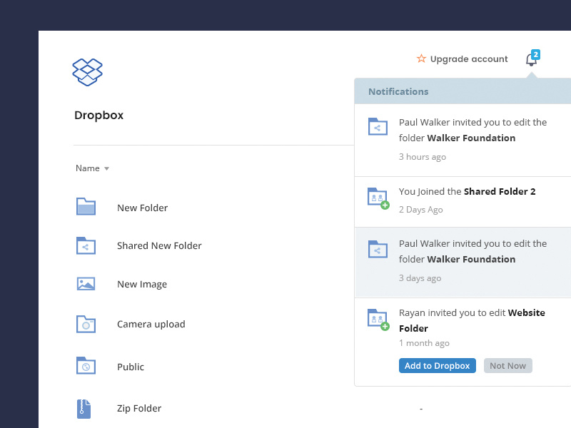 Dropbox Redesign (Concept) by M.R Saad on Dribbble