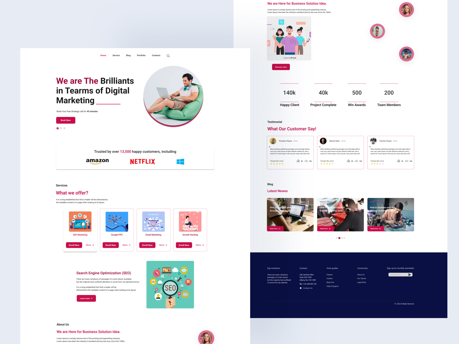 Digital Agency Website Design by Nur Uddin Patwary on Dribbble