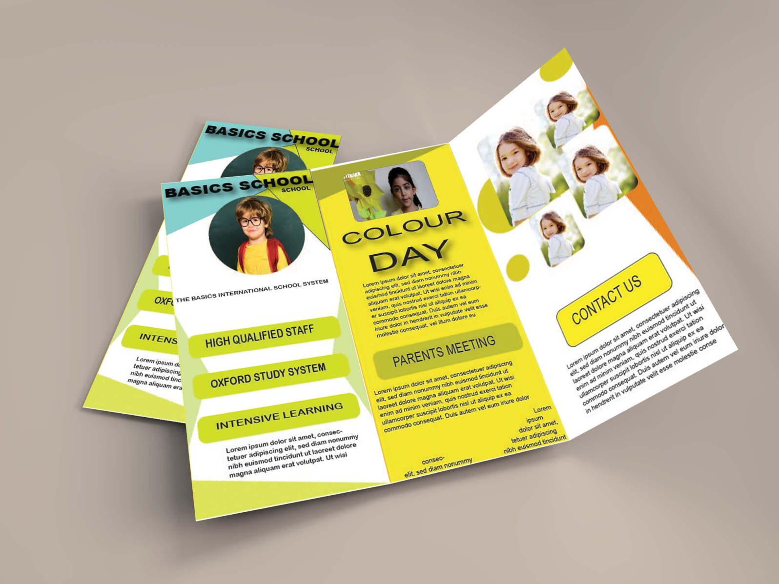 school brochure by Yusra Maqsood on Dribbble