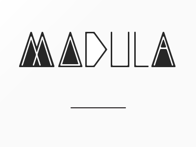 Modula Font by 𝔑𝔦𝔢𝔩𝔰 on Dribbble