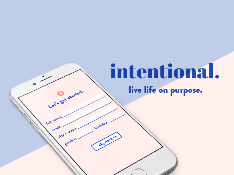 Intentional. Part 1 by Michelle Blackshire on Dribbble