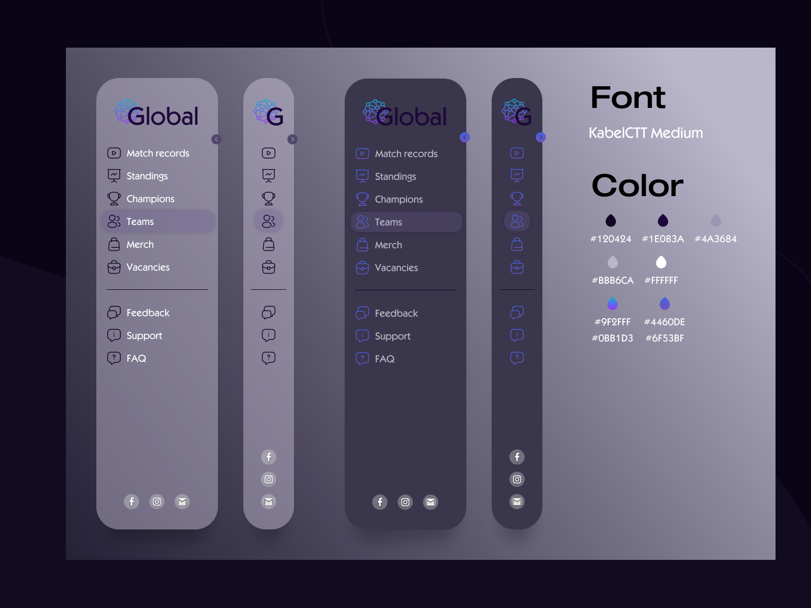 Sidebar navigation UI/UX by Krystyna on Dribbble Sidebar navigation UI/UX by Krystyna on Dribbble