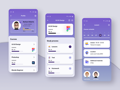 App for Online Courses UX/UI by Krystyna on Dribbble