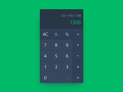 UI Challenge - Calculator by Duong Nhi on Dribbble