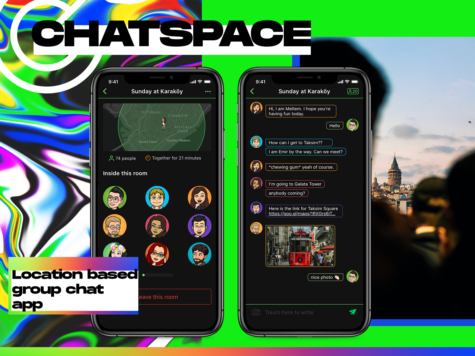chatSpace Dark Mode - Chatting & Room Information by Furkan Samet Çulfa ...