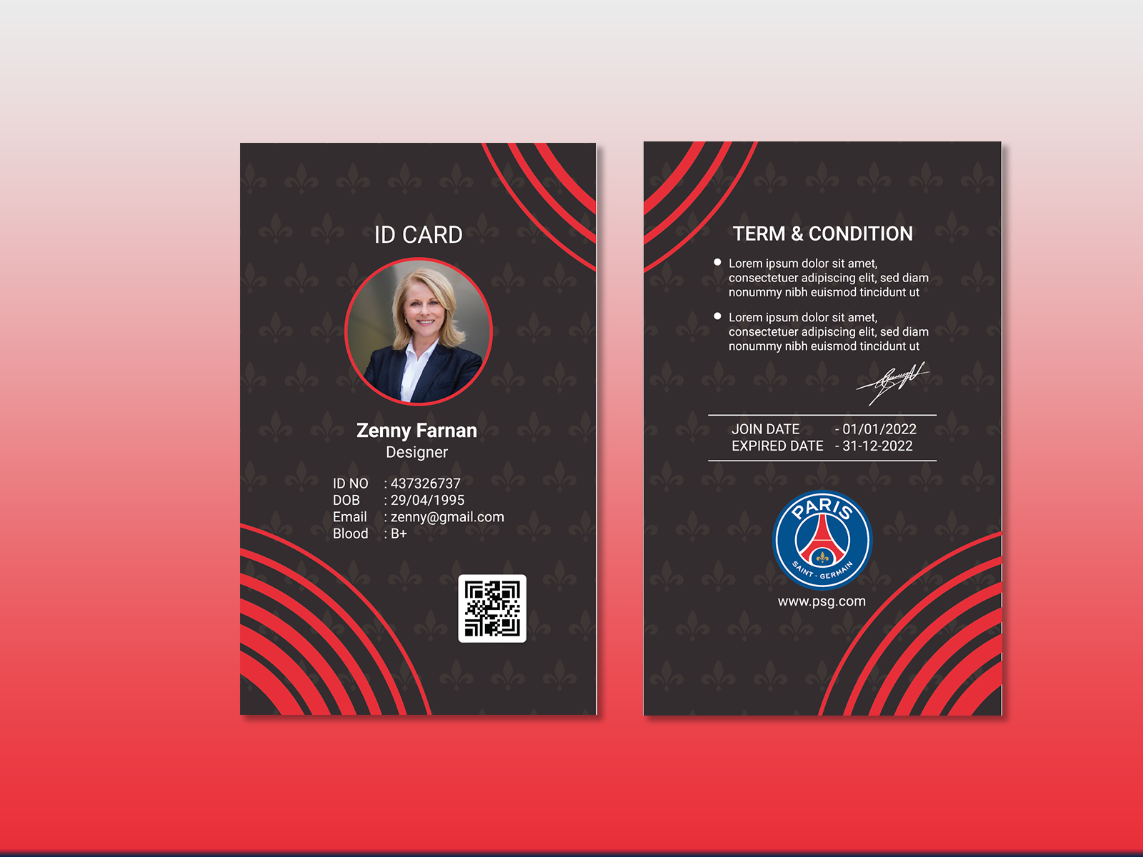 ID card Design by aRL graphics on Dribbble