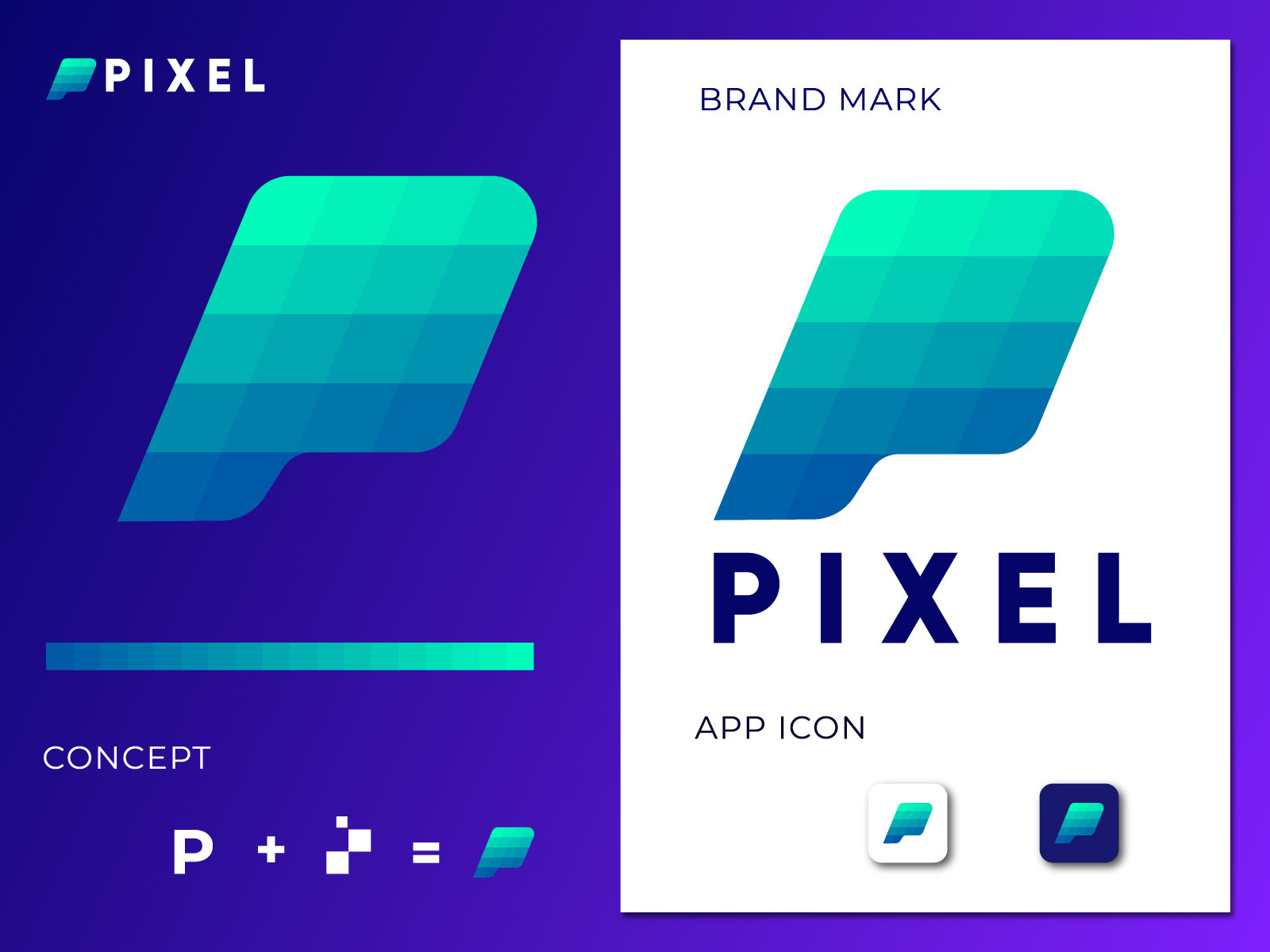 pixel logo design, modern logo. by Branding Lab on Dribbble