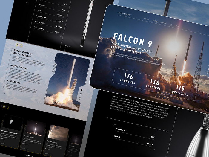 Browse thousands of Spacex images for design inspiration | Dribbble