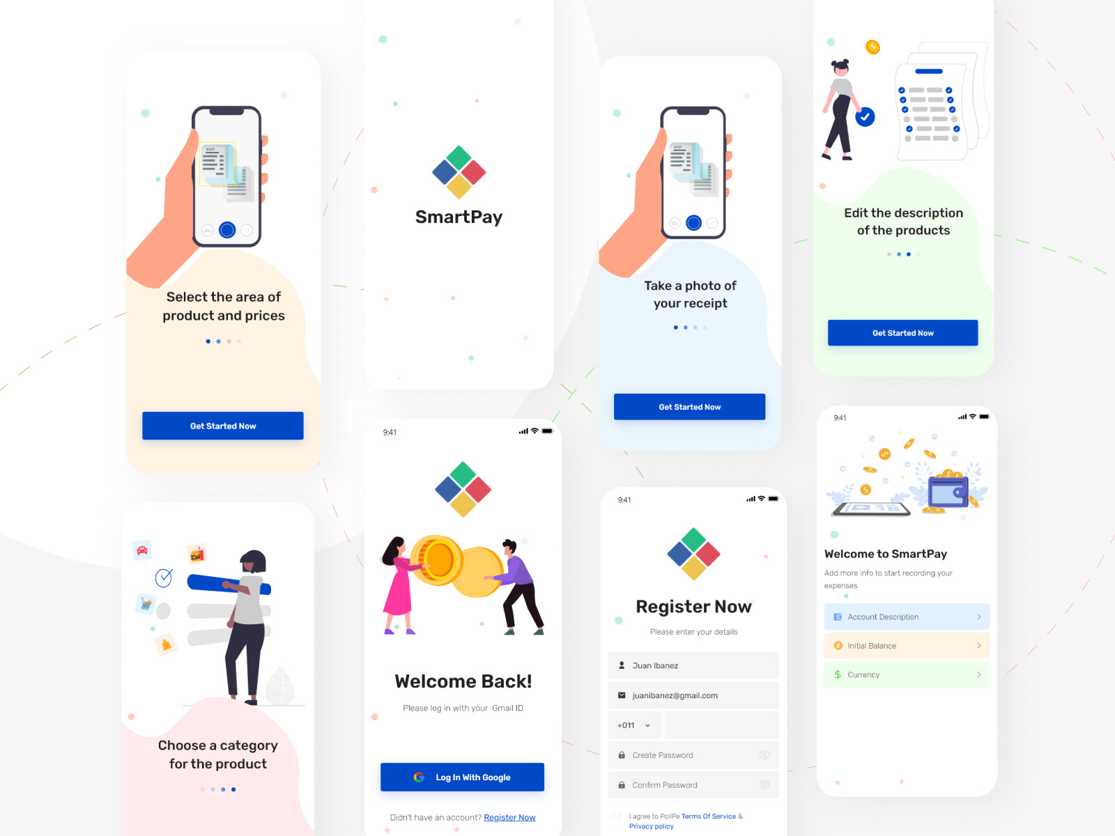 SmartPay- Finance App by Sujun Baidyaa on Dribbble