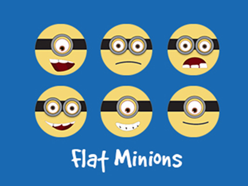 Flat Minions by Wilirax on Dribbble