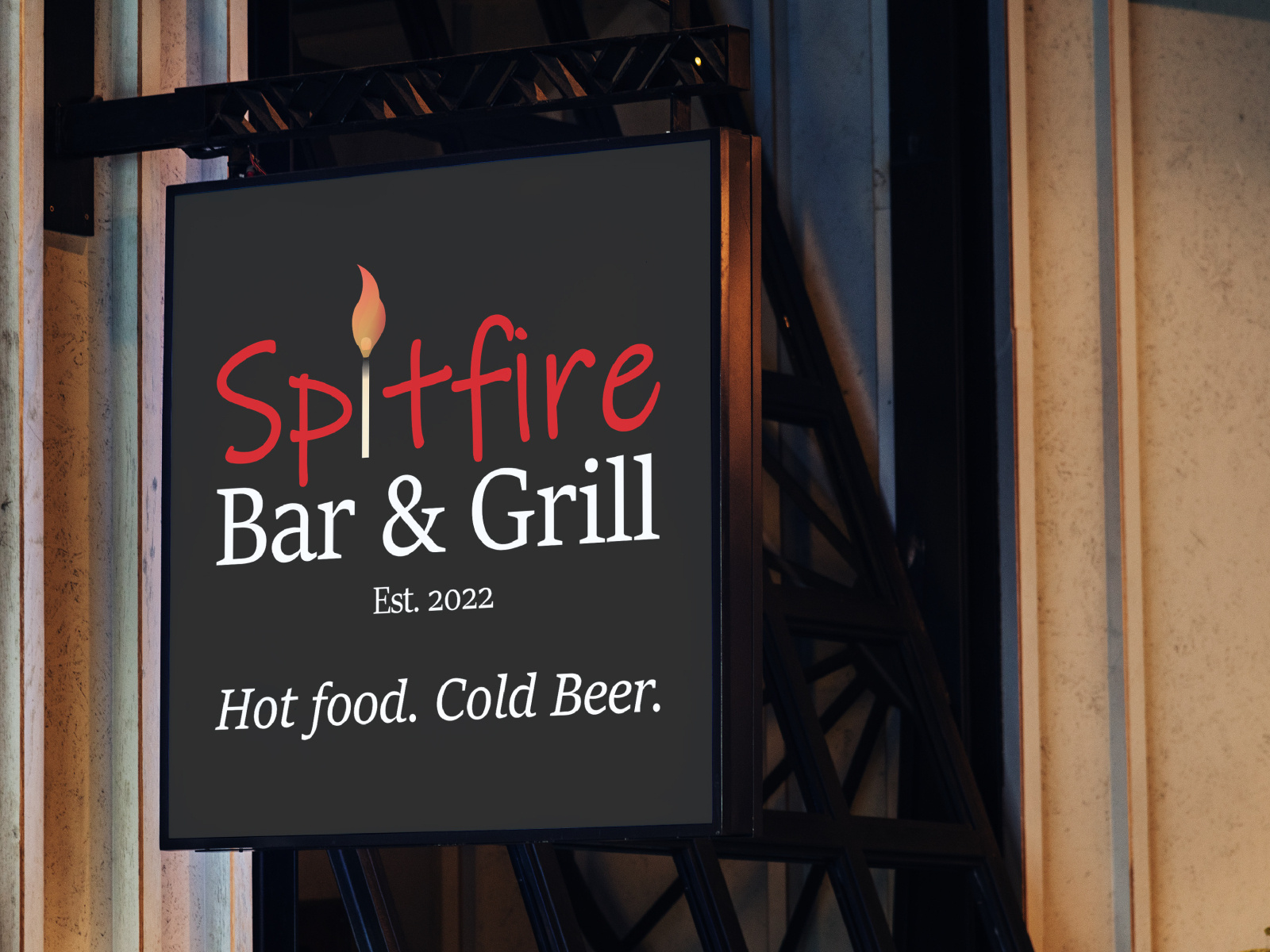 Spitfire Sign Mockup by Karen Griffin on Dribbble