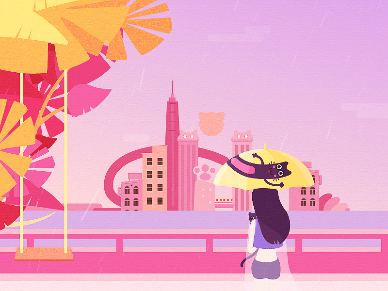 Rain by olegelo on Dribbble