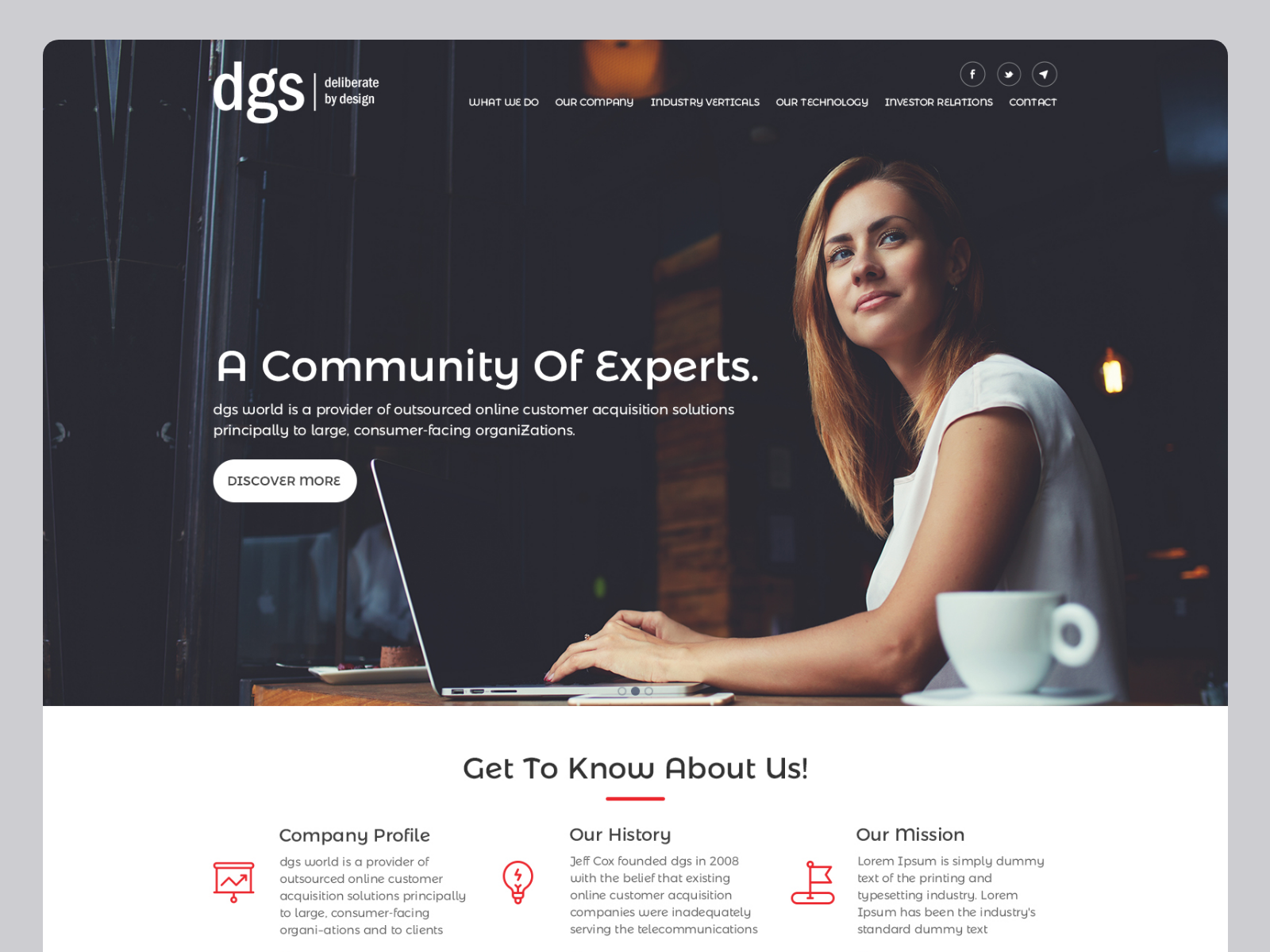 DGS - Web Redesign by Adeel Moavia on Dribbble