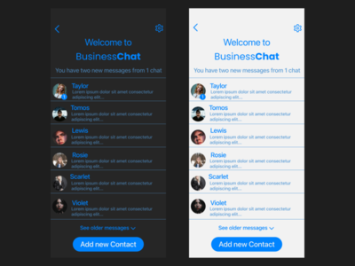 Mobile Messaging App by Mateo Fain on Dribbble
