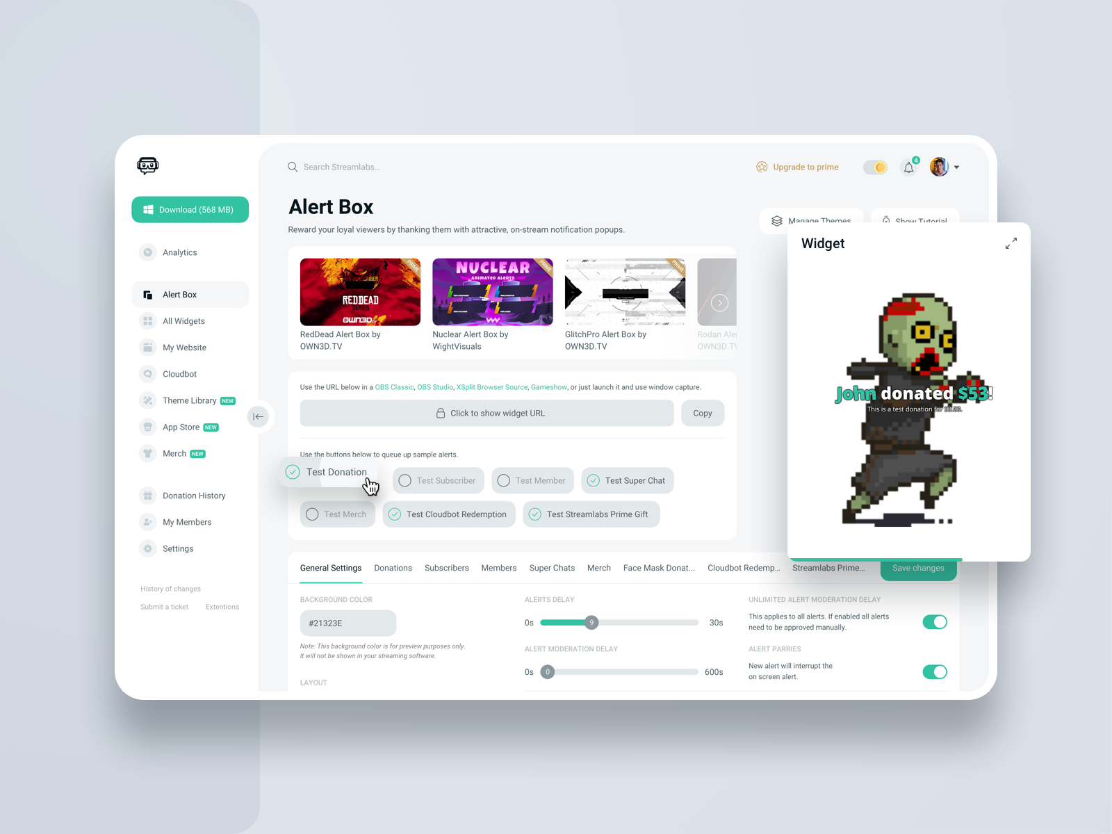Streamlabs Platform - Light version by Vitalii Prokopenko on Dribbble