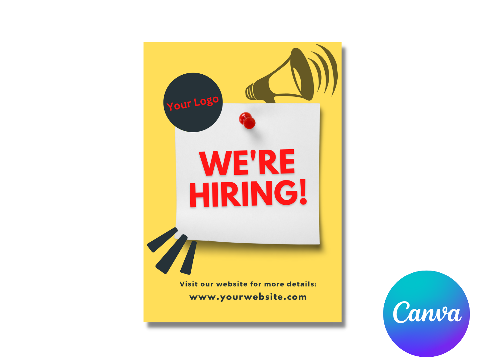 Job Hiring Canva Template|Link in Description to order. by Moeed Ali ...