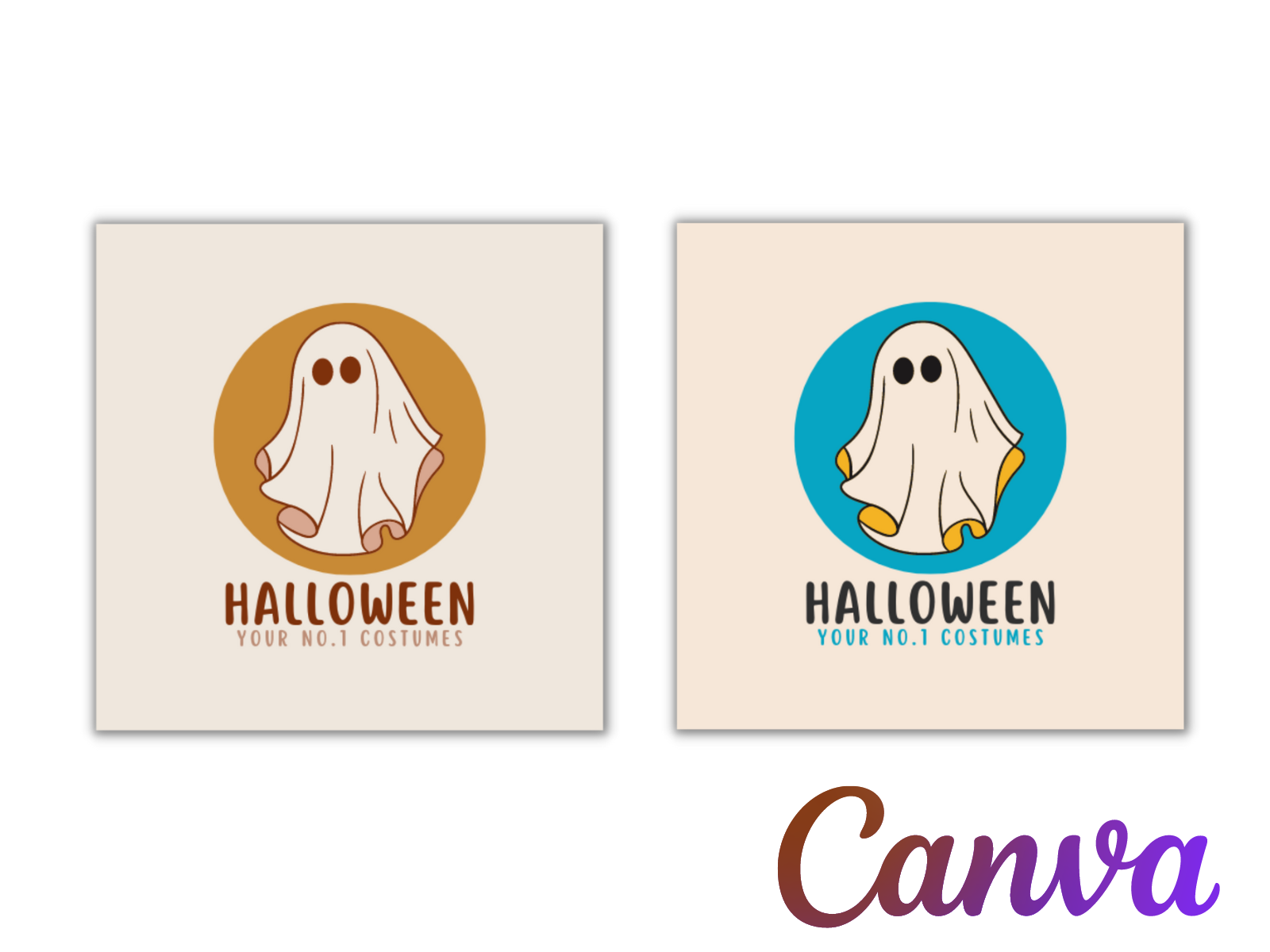 Halloween Logo Canva Template|Check Description to order. by Moeed Ali ...