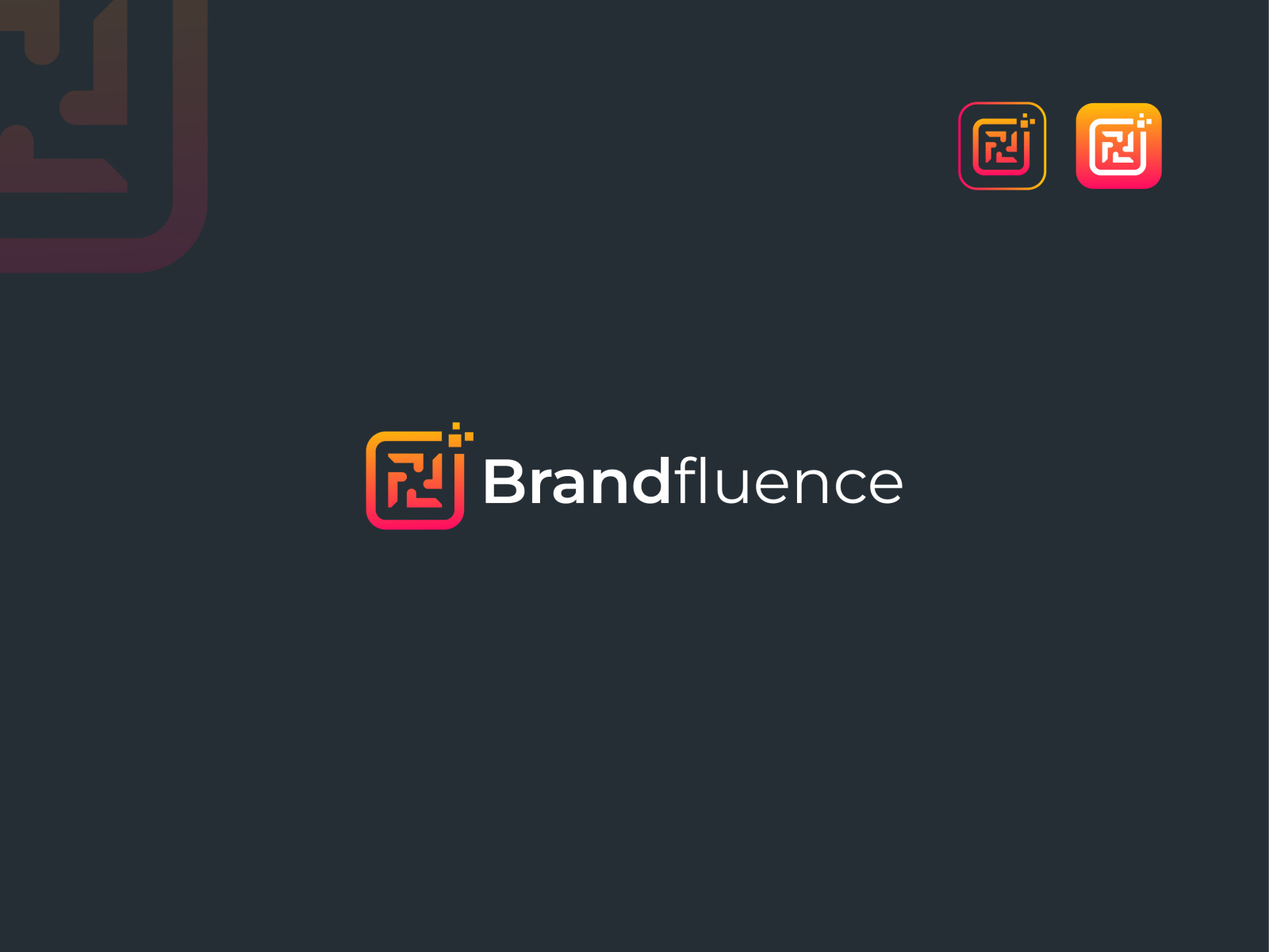 Brand fluence logo design by Md Mishad Mahamud | Mishad Logo on Dribbble
