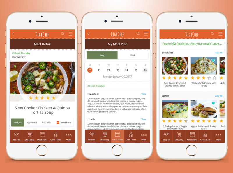 Food ordering mobile app design by Kulvinder Singh on Dribbble