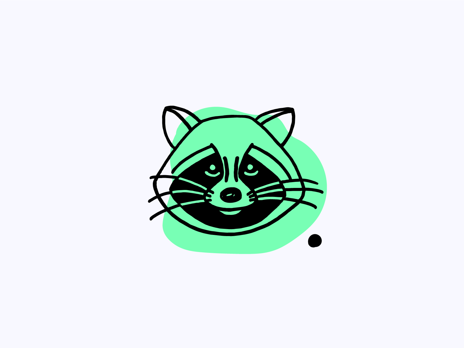 Trash Panda Icon by Meg Walker on Dribbble