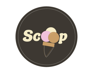 "Scoop" Logo Design by charlotte on Dribbble