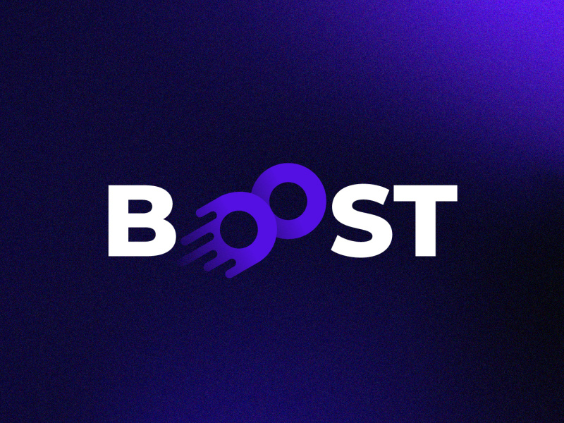 Boost Logo Design by Kretiv on Dribbble