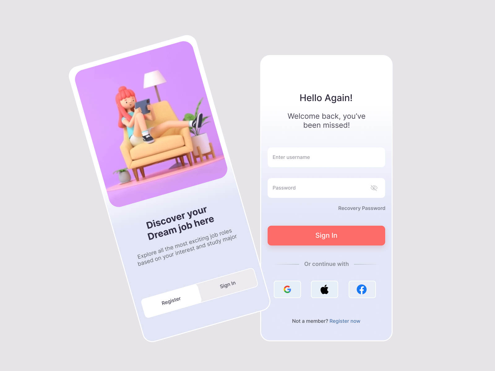 Login Page by Varun Bhalerao on Dribbble