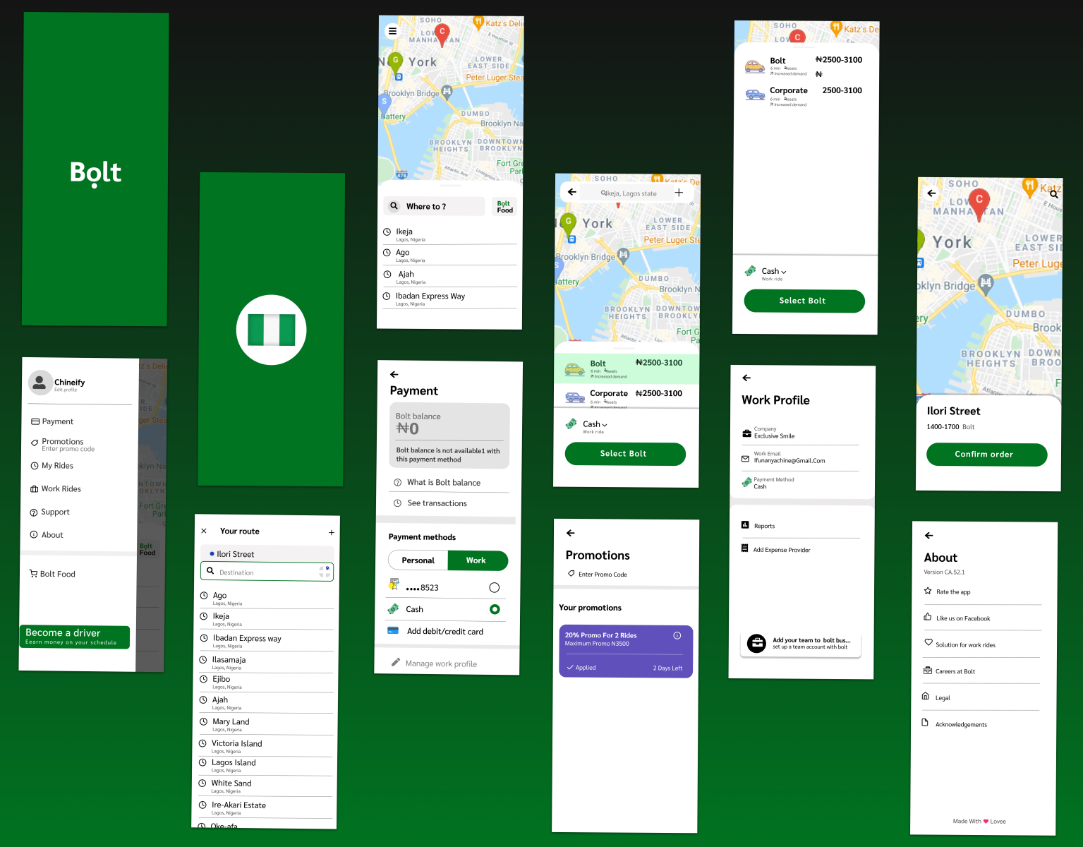 Bolt delivery app by Chine Ifunanya on Dribbble