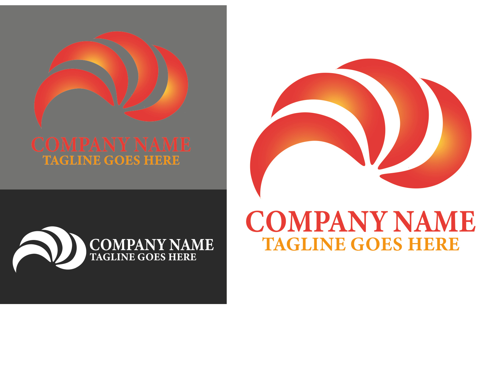 Company Name- logo template by Breezy Borders on Dribbble
