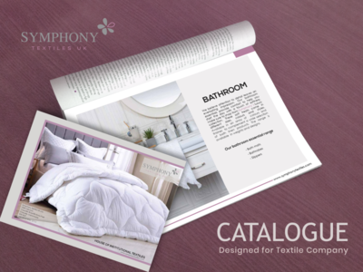 Catalogue Design For Symphony Textiles UK by Fajar Chaudhary on Dribbble
